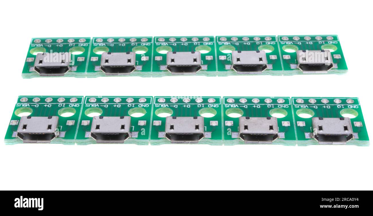 mini usb isolated on white background Stock Photo - Alamy