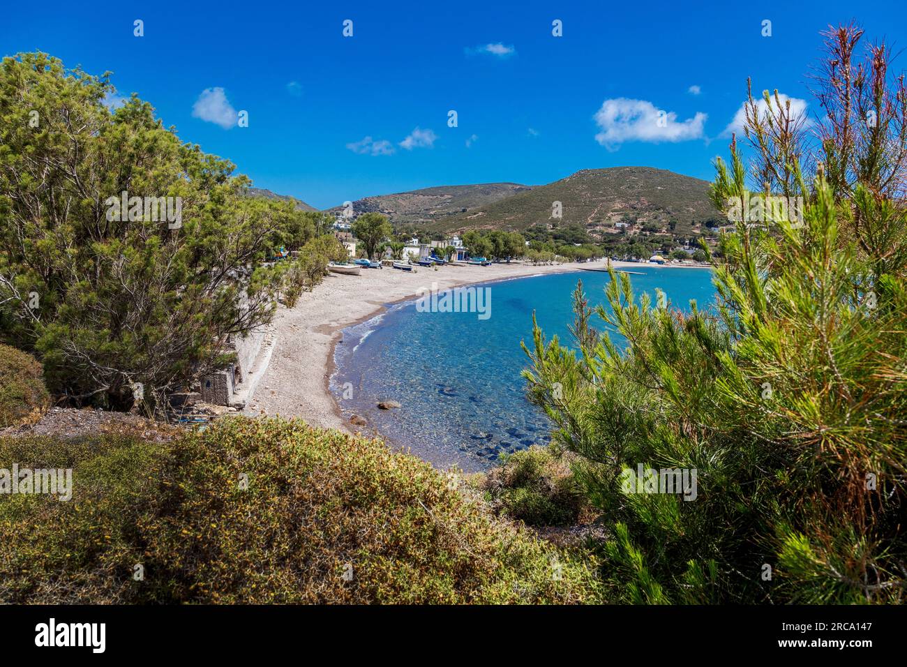 Patmos, Greece, Kambos Beach Stock Photo - Alamy