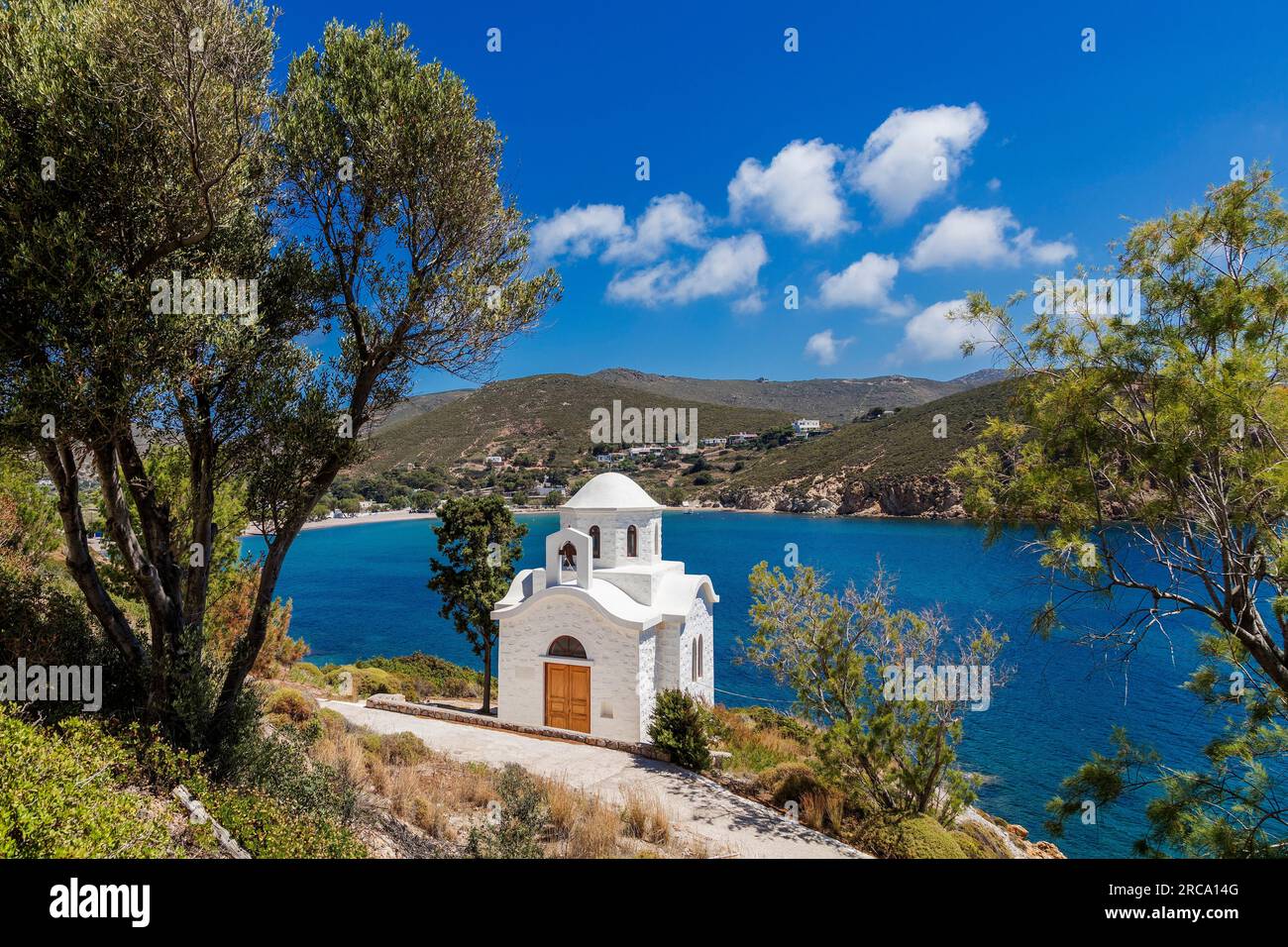 Patmos, Greece, Kambos Beach Stock Photo - Alamy