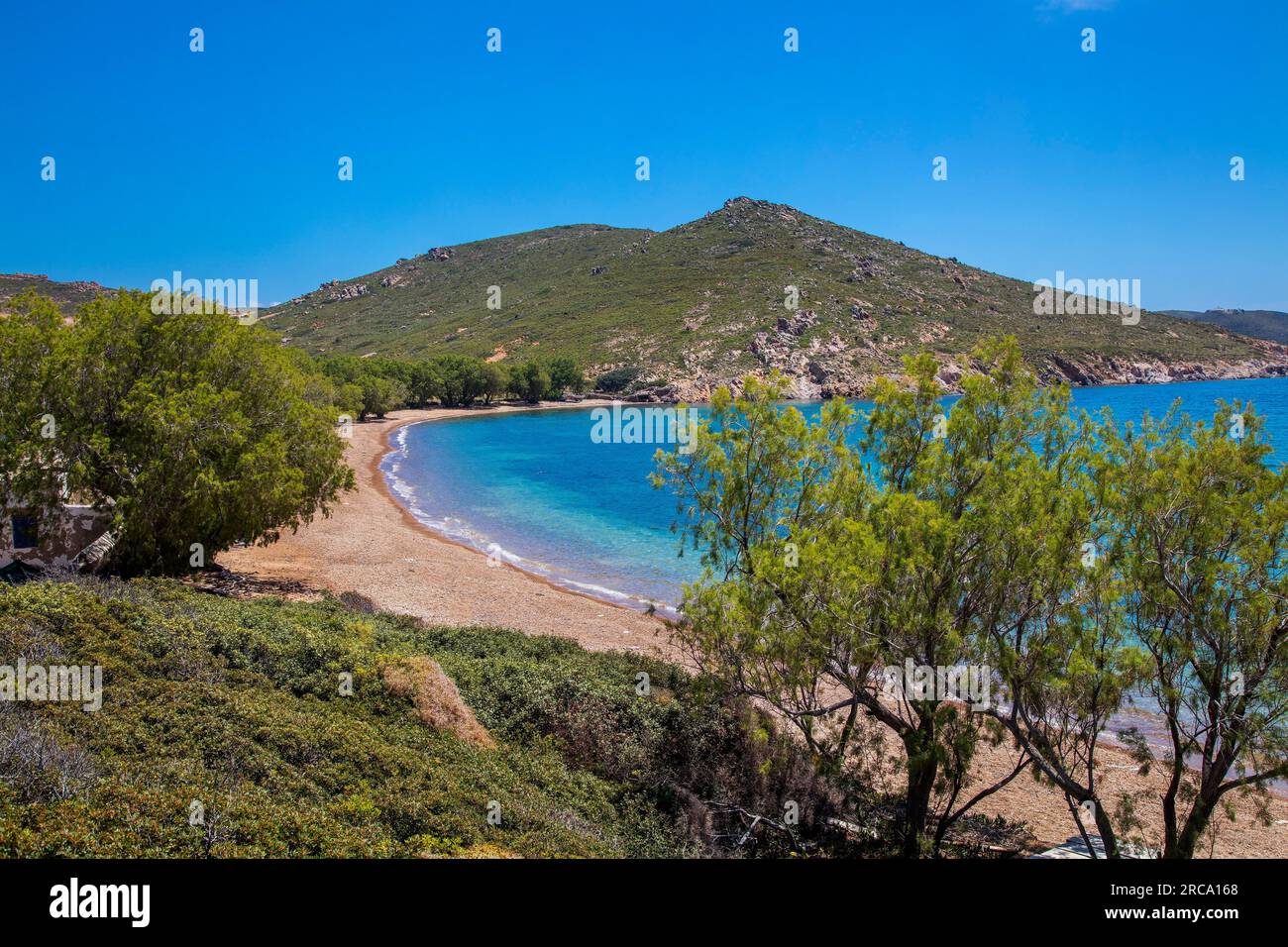 Patmos, Greece, Livadi Geranou Beach Stock Photo - Alamy