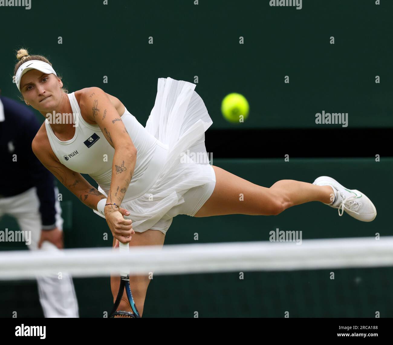 Wimbledon, United Kingdom. 13th July, 2023. Marketa Vondrousova of the ...