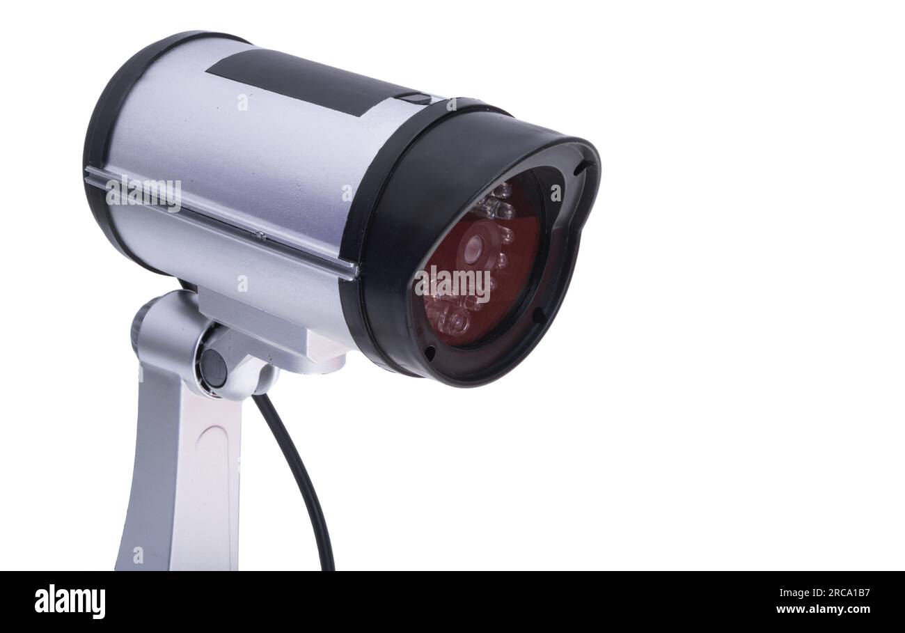 cctv camera isolated on white background Stock Photo - Alamy