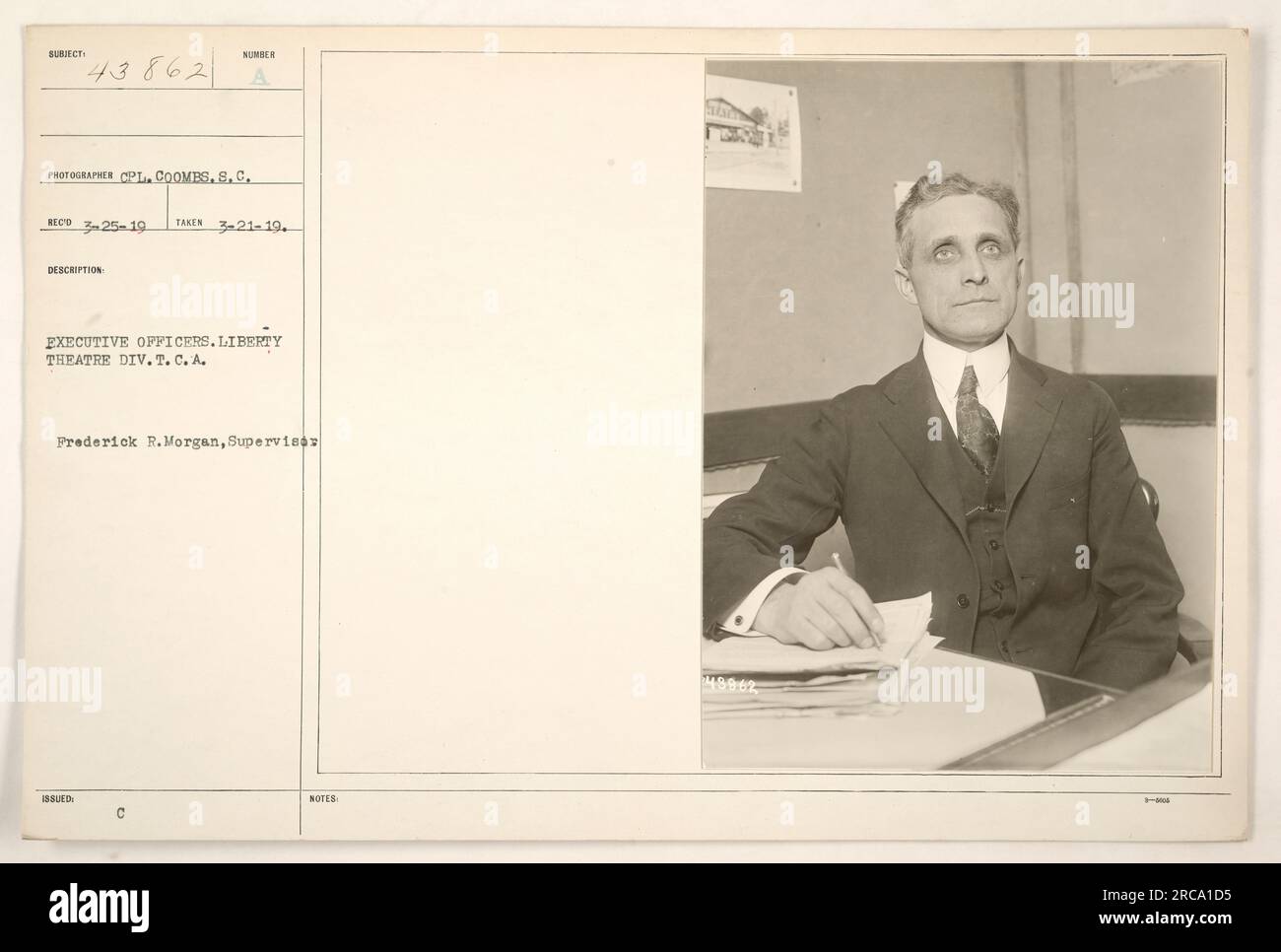 "Executive Officers at the Liberty Theatre, Division Training Center ...