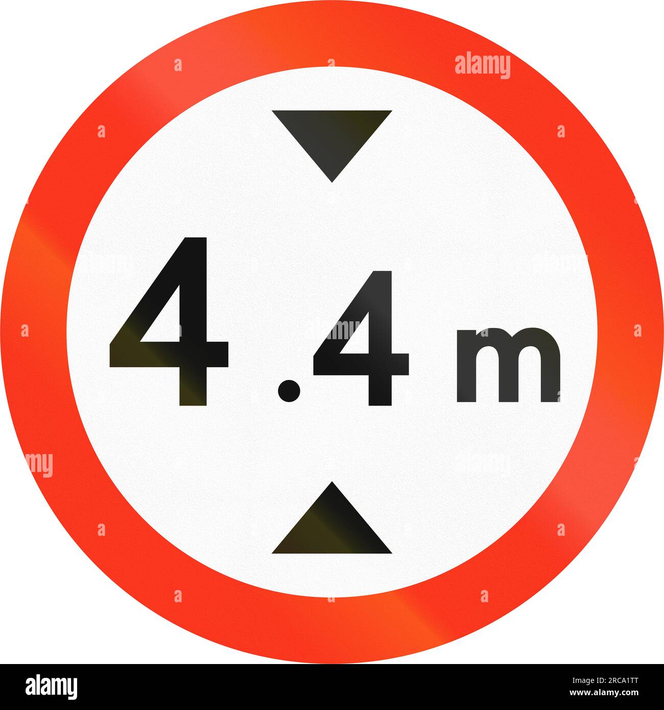 Bangladeshi sign prohibiting thoroughfare of vehicles with a height ...