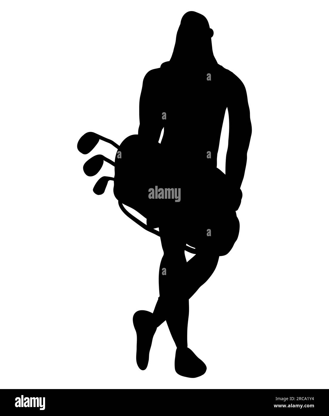 Portrait female golfer Black and White Stock Photos & Images - Alamy