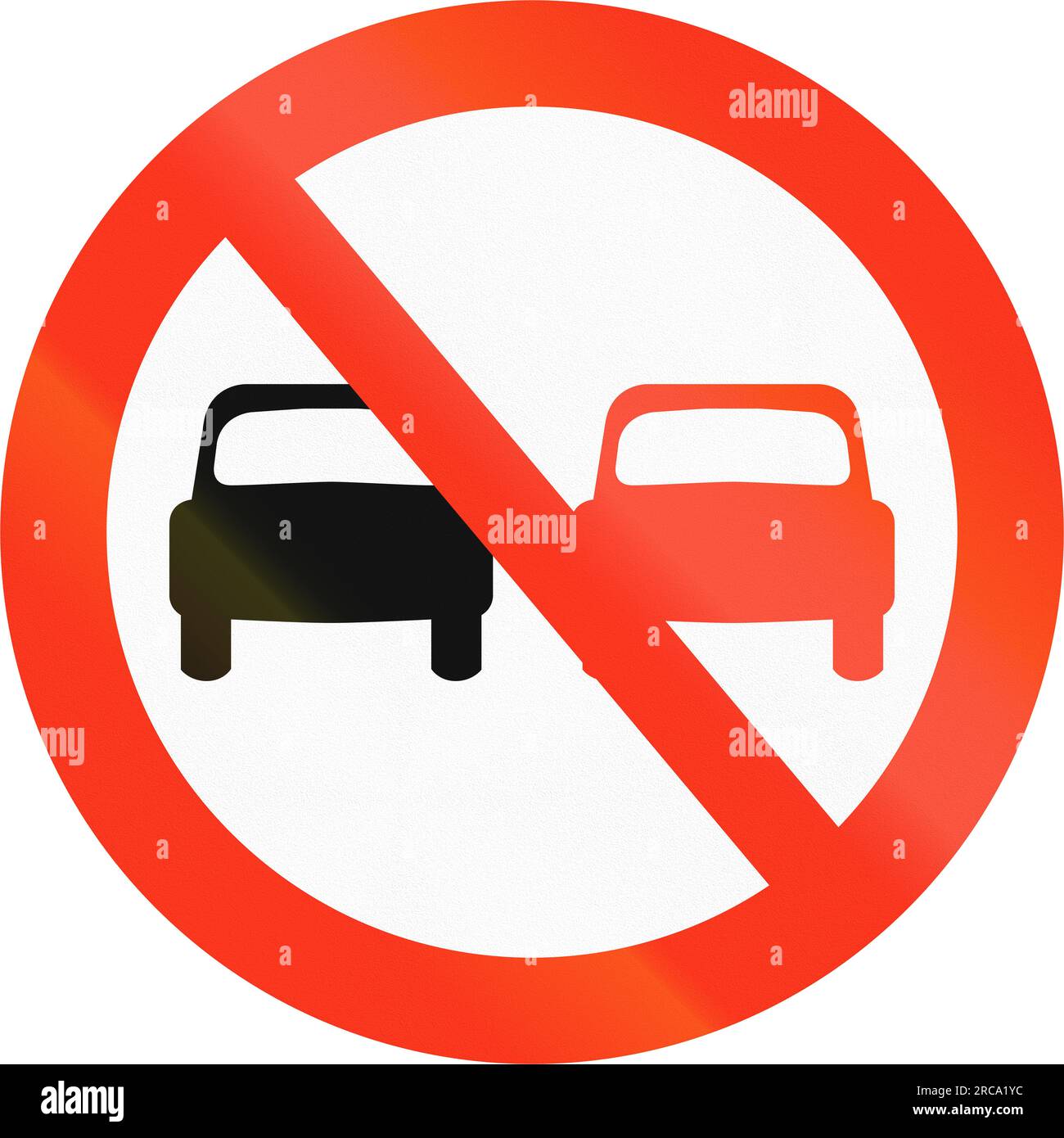 An official Bangladesh traffic sign: No overtaking! Stock Photo - Alamy