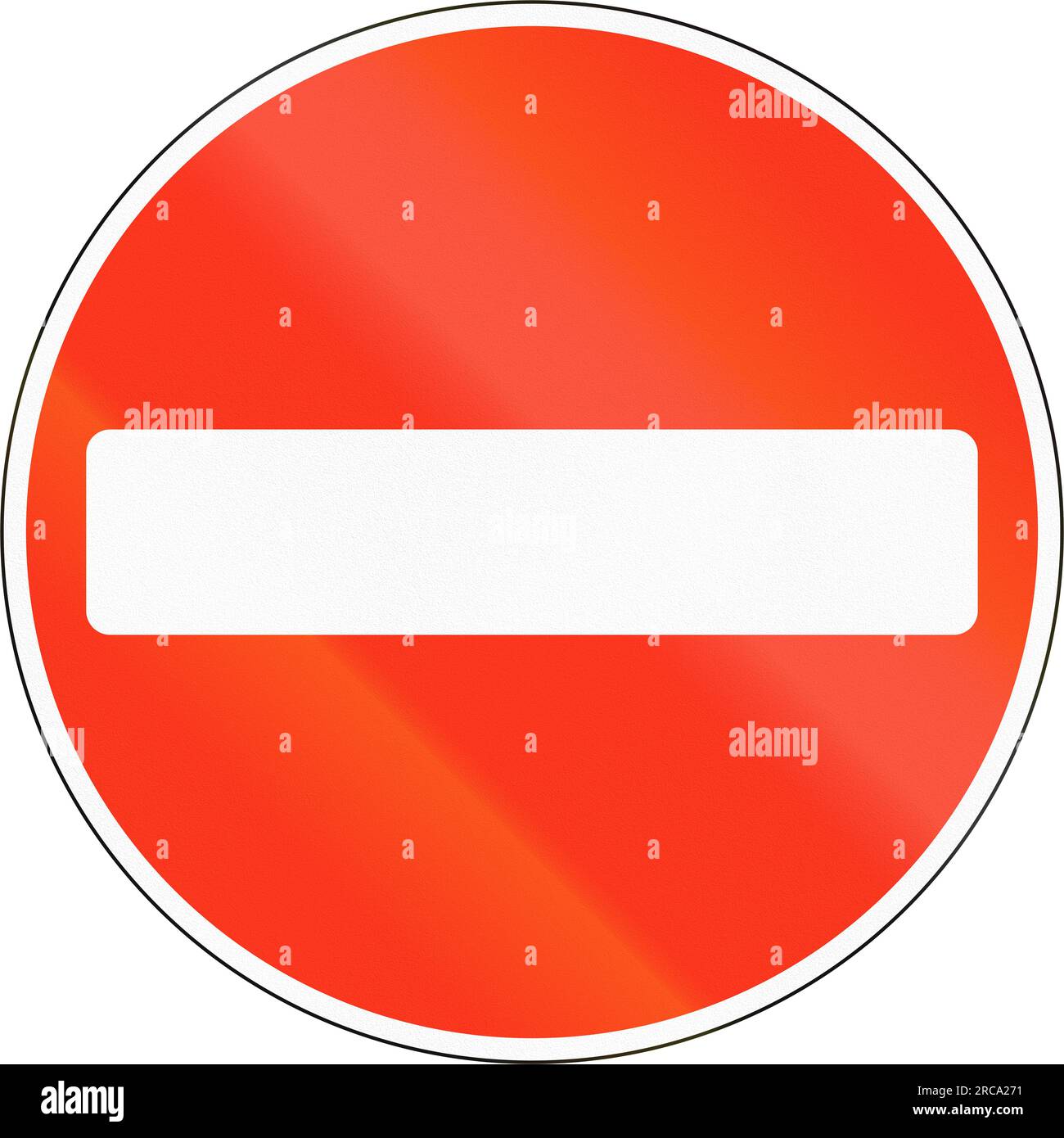 No entry sign in Bangladesh, at the exit of a one-way road Stock Photo ...