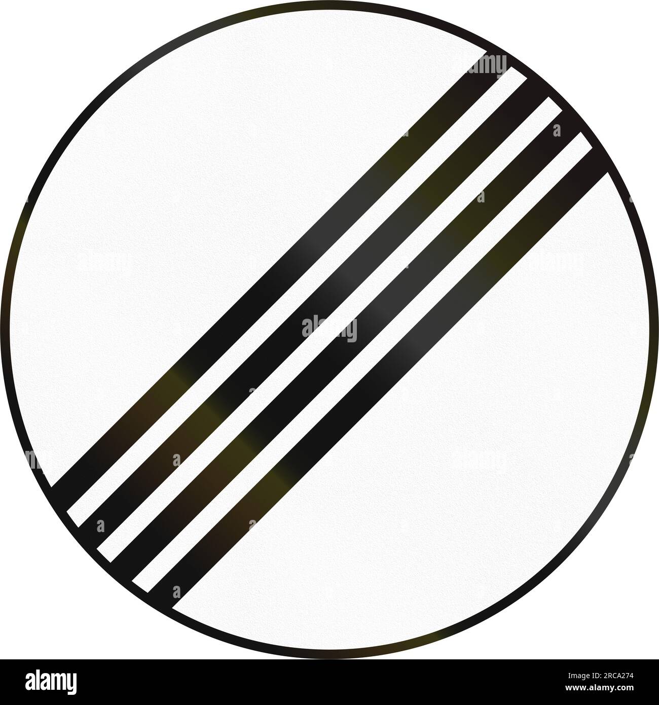 Bangladeshi traffic sign: End of speed limit and passing restriction ...