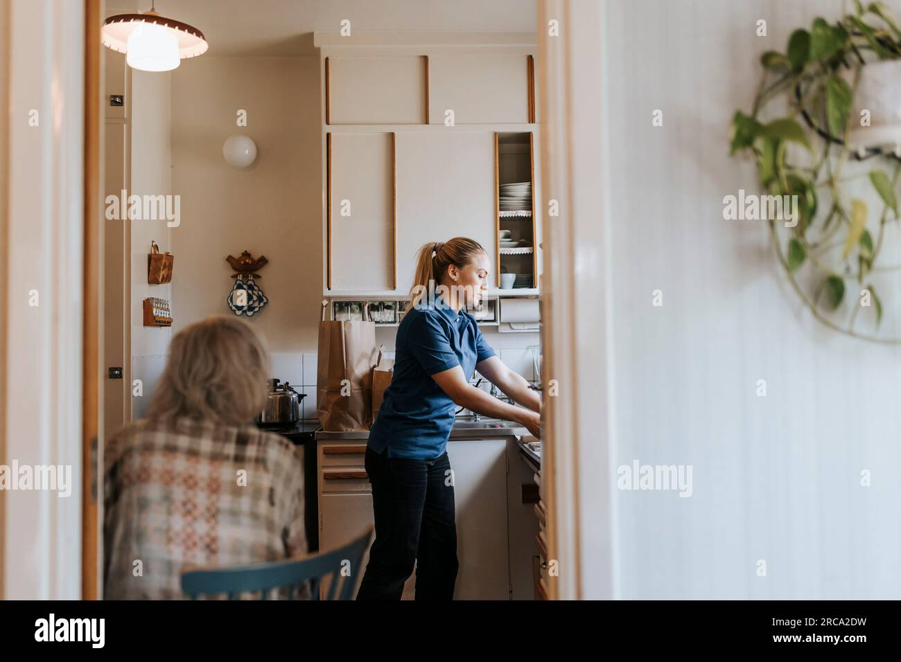 Elderly care at home service hi-res stock photography and images - Alamy