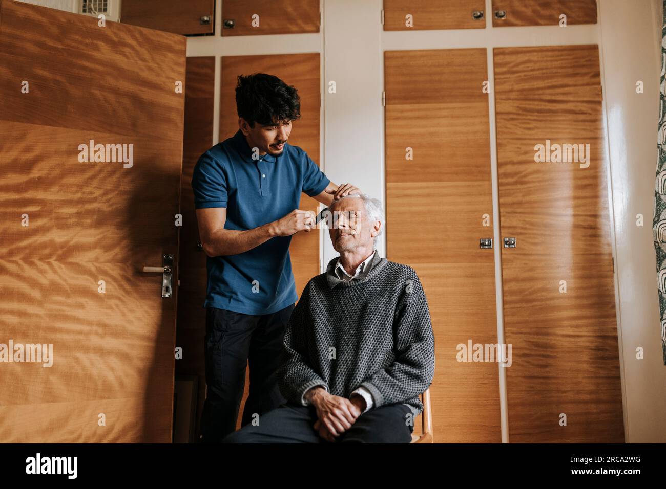 Retirement home care worker hi-res stock photography and images - Alamy