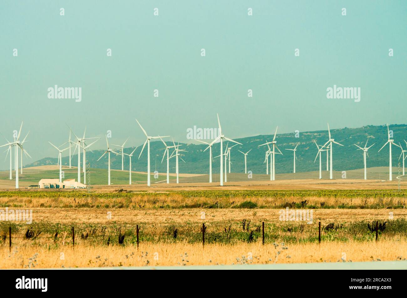 wind turbine farm in Southern Spain Stock Photo - Alamy
