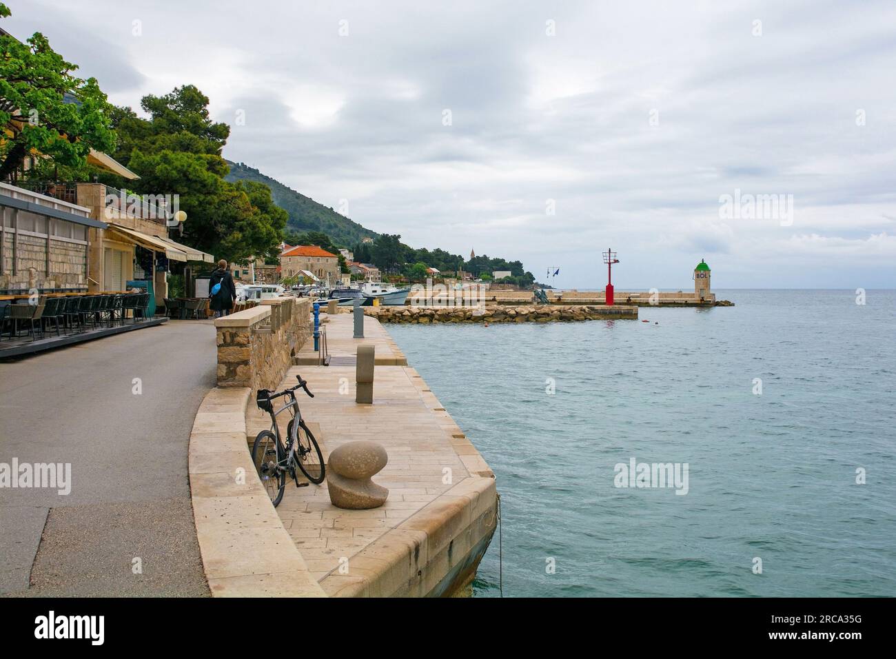 The waterfront in Bol town on Brac Island, Croatia Stock Photo - Alamy