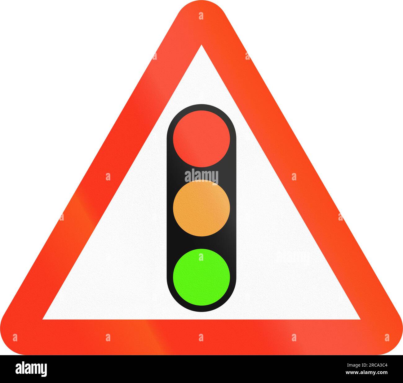 Bangladeshi sign warning about traffic lights Stock Photo - Alamy