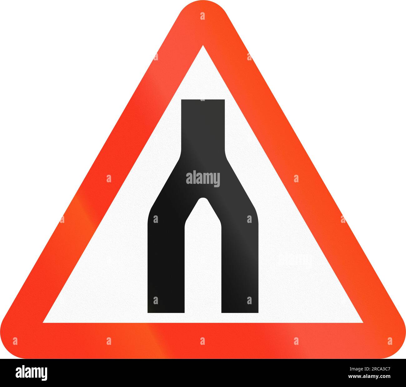 Road sign dual carriageway ends hi-res stock photography and images - Alamy