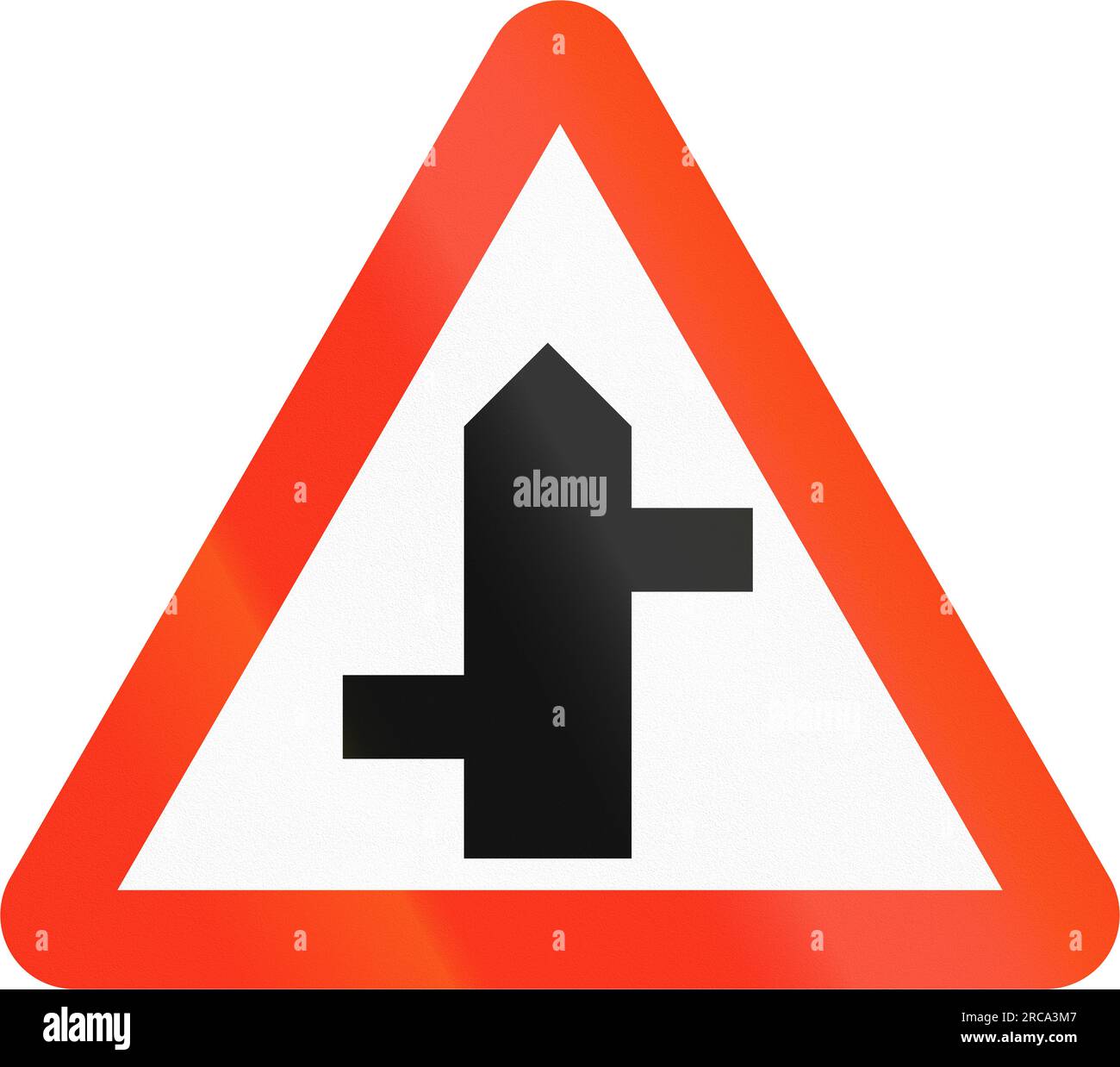 Bangladesh danger warning sign: Multiple Intersections Stock Photo - Alamy