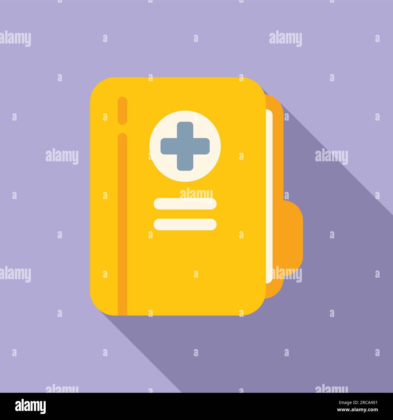 Medical folder icon flat vector. Test lab. Rapid clinic Stock Vector ...