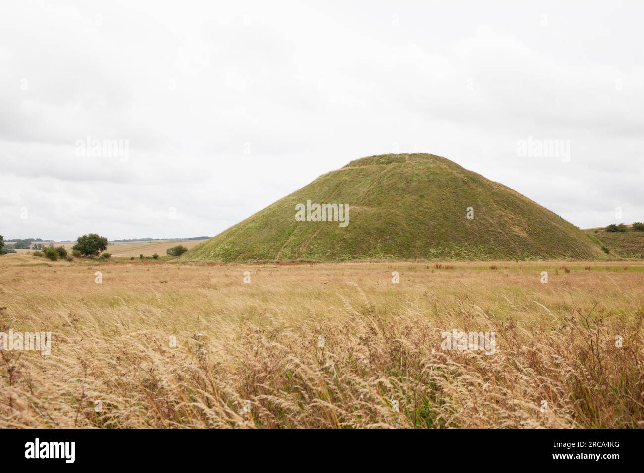 Silbury Hill, Avebury a Neolithic monument Stock Photo - Alamy