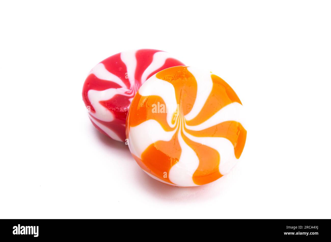 milk fruit lollipop isolated on white background Stock Photo - Alamy