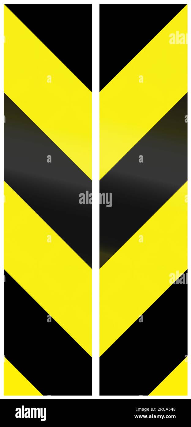 Chevron bend sign Cut Out Stock Images & Pictures - Alamy