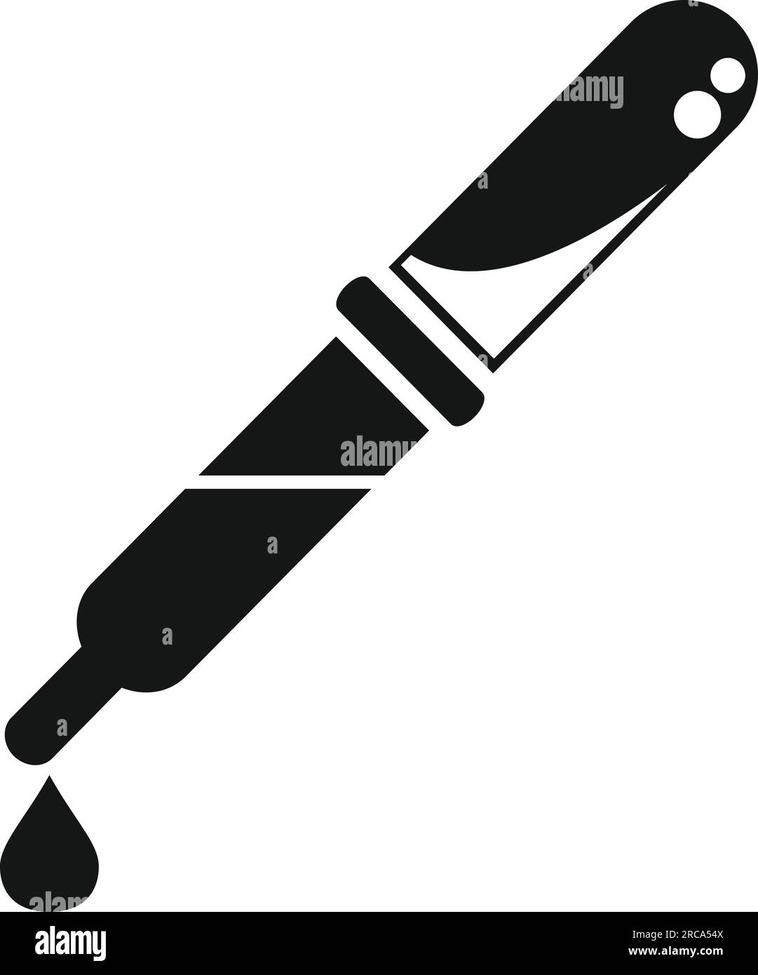 Blood dropper icon simple vector. Medical lab. Data science Stock ...