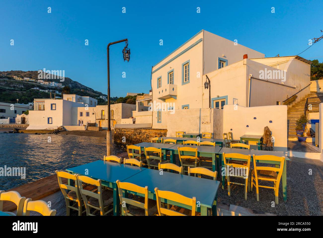 Leros, Greece Mill at Agia Marina Milos Restaurant Stock Photo - Alamy