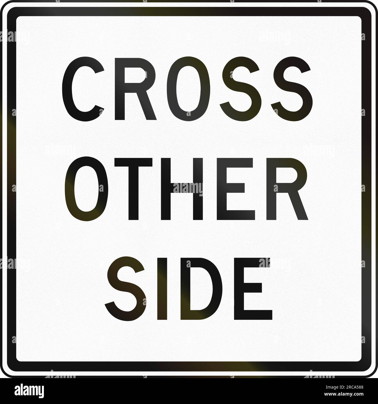 Sign to use other side hi-res stock photography and images - Alamy
