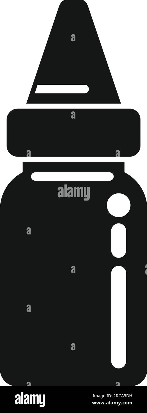Dropper oil test icon simple vector. Rapid sample. Lab medical Stock ...
