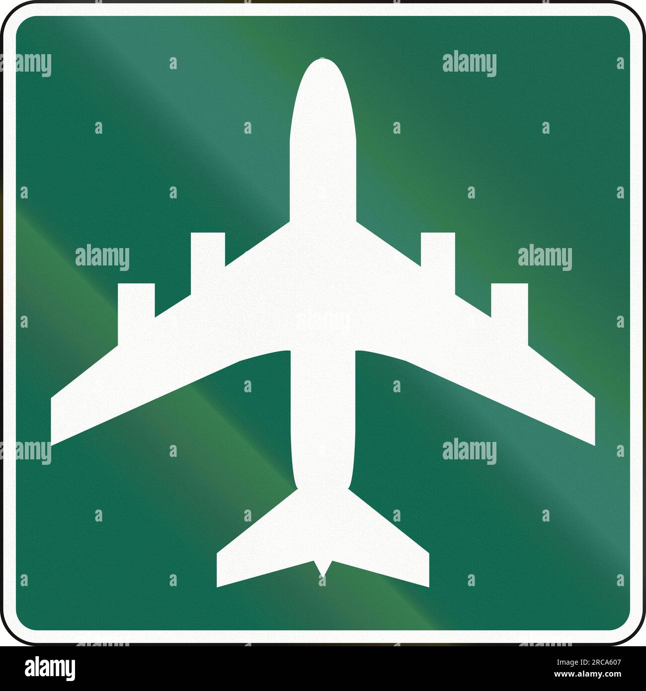 Major airport road guide sign in Canada. This sign is used in Ontario ...