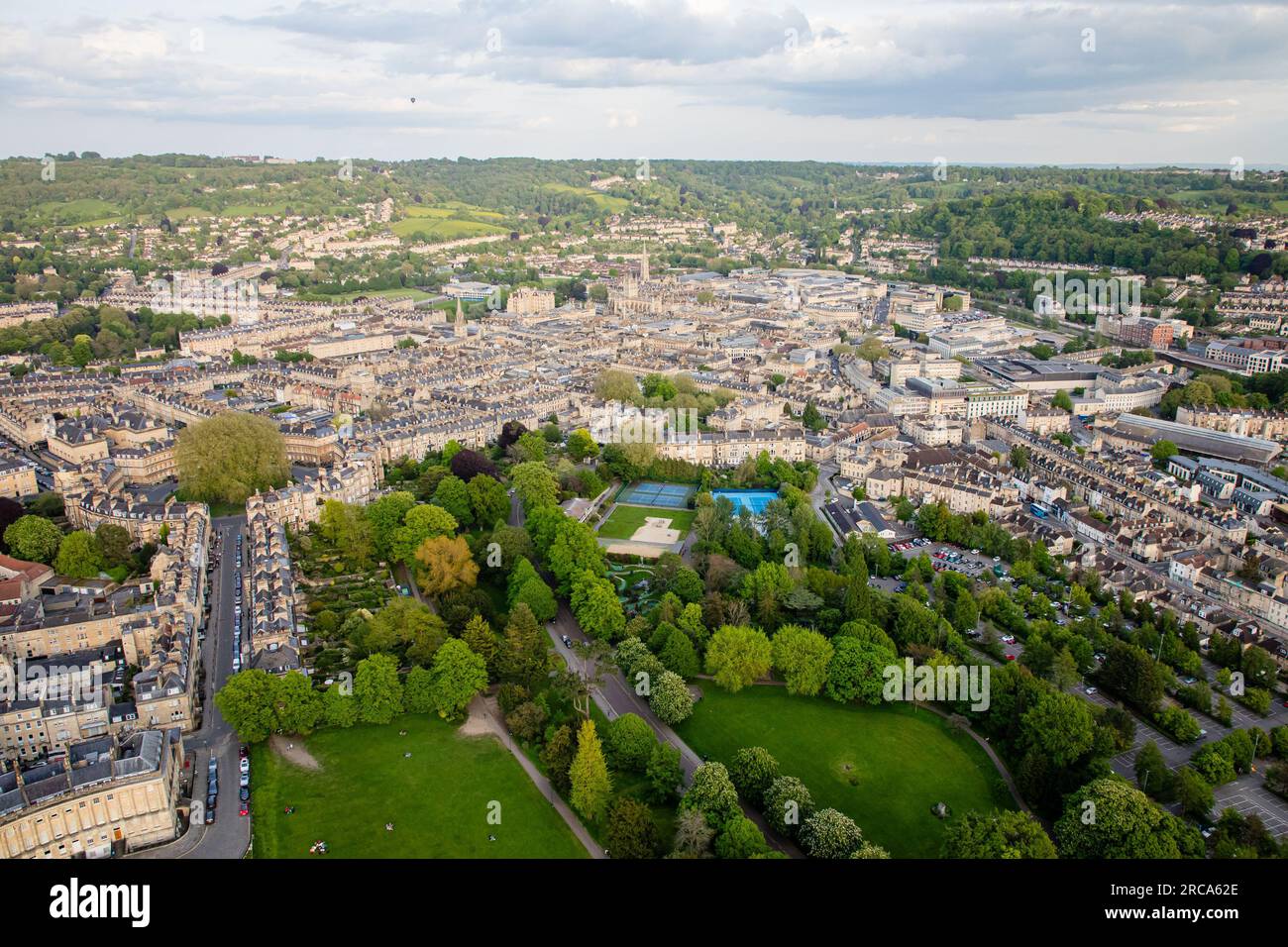 Aerial photograph of the city of bath Stock Photo - Alamy
