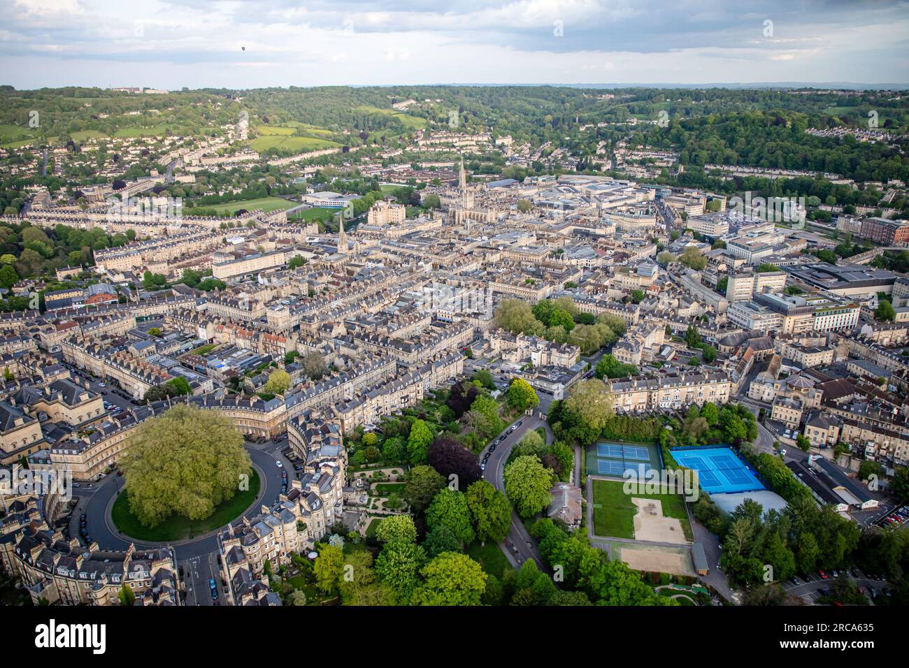 Aerial photograph of the city of bath Stock Photo - Alamy