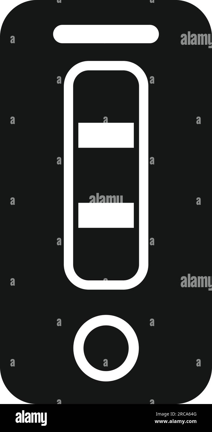 Negative test result icon simple vector. Medical sample. Rapid virus ...