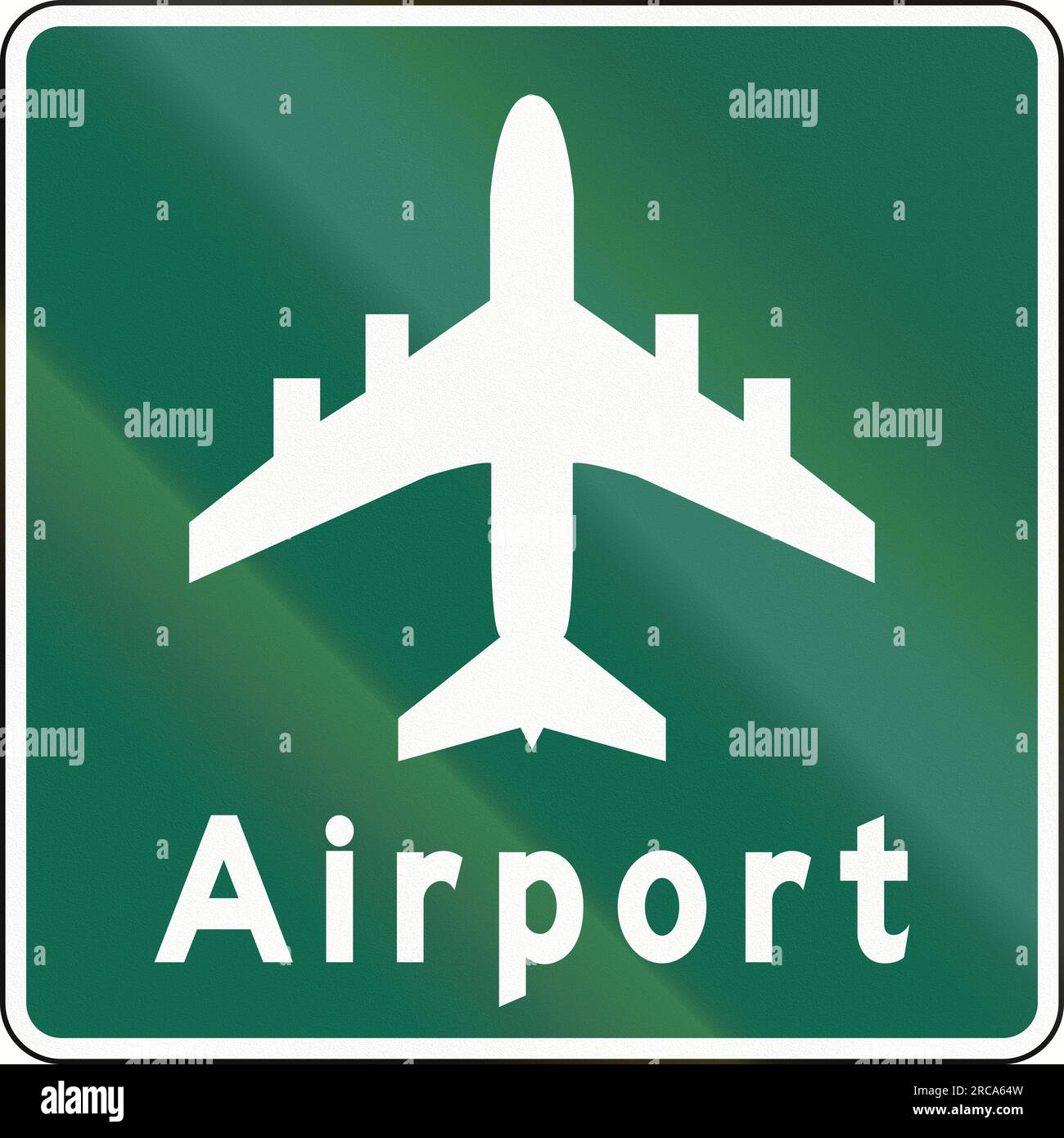Major airport road guide sign in Canada. This sign is used in Ontario ...