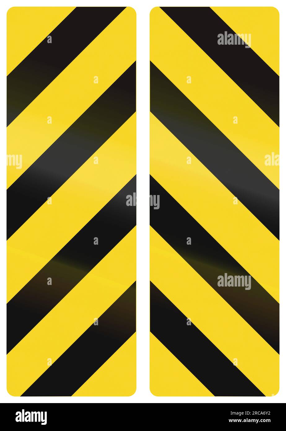 Collection of Canadian chevron alignments pointing down. This sign is ...