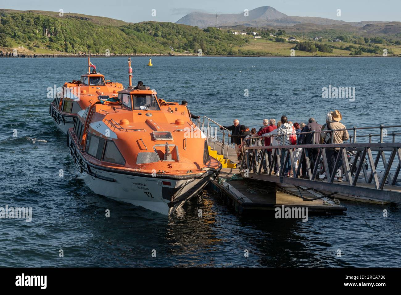 Portree, Isle of Skye, Scotland, UK. 6 June 2023. Cruise ship ...