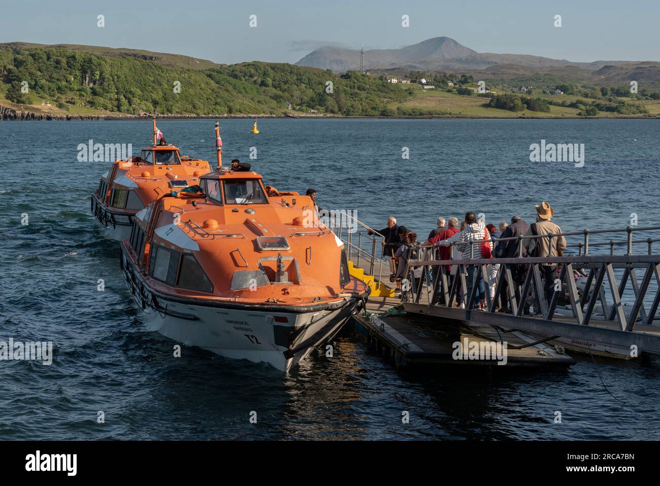 Portree, Isle of Skye, Scotland, UK. 6 June 2023. Cruise ship ...