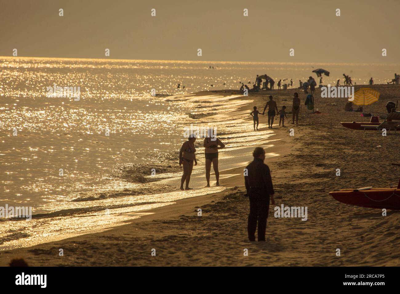 Torre Mozza beach, Ugento, Lecce, Puglia, Italy Stock Photo - Alamy