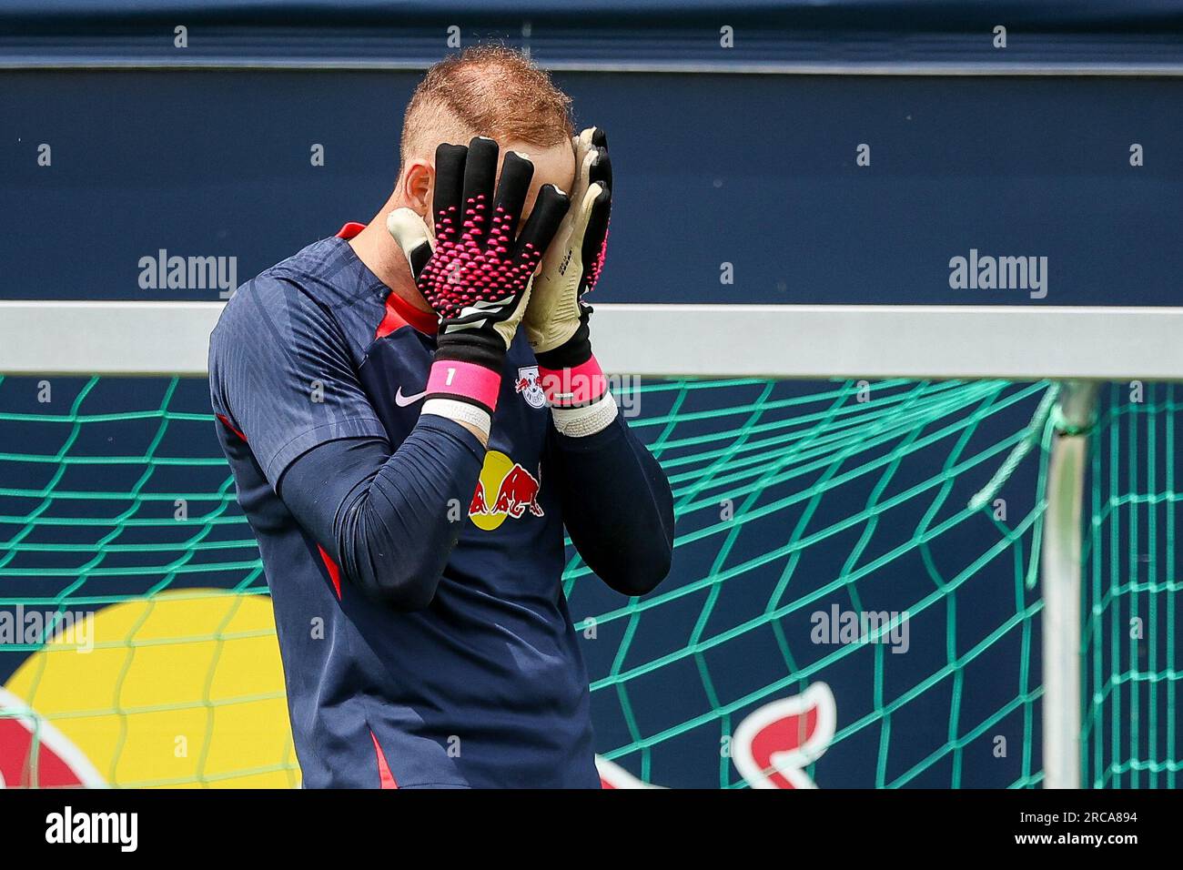 Leipzig, Germany. 13th July, 2023. Soccer, Bundesliga, RB Leipzig ...