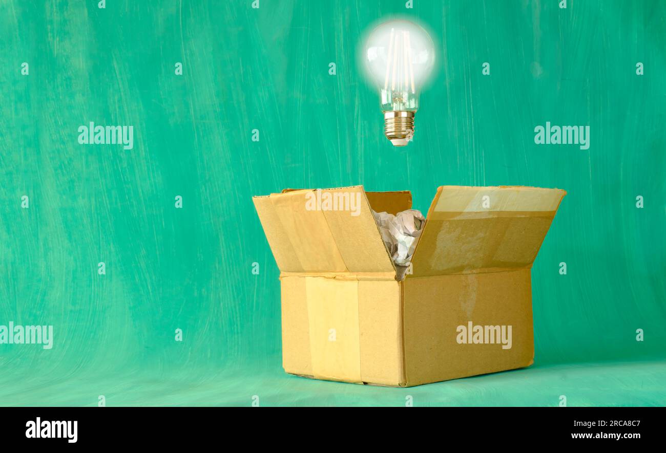 thinking outside the box,Innovation,idea,vision, business concept ...