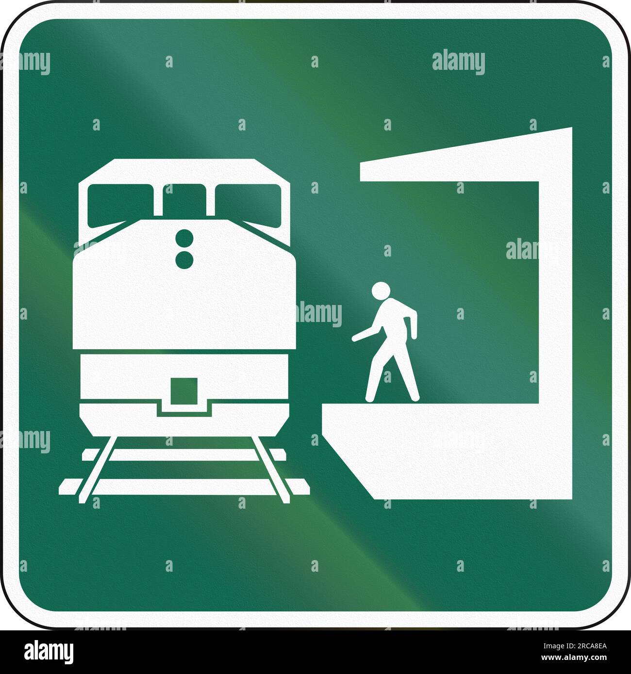 Guide road sign in Canada. This sign is used in Ontario Stock Photo - Alamy