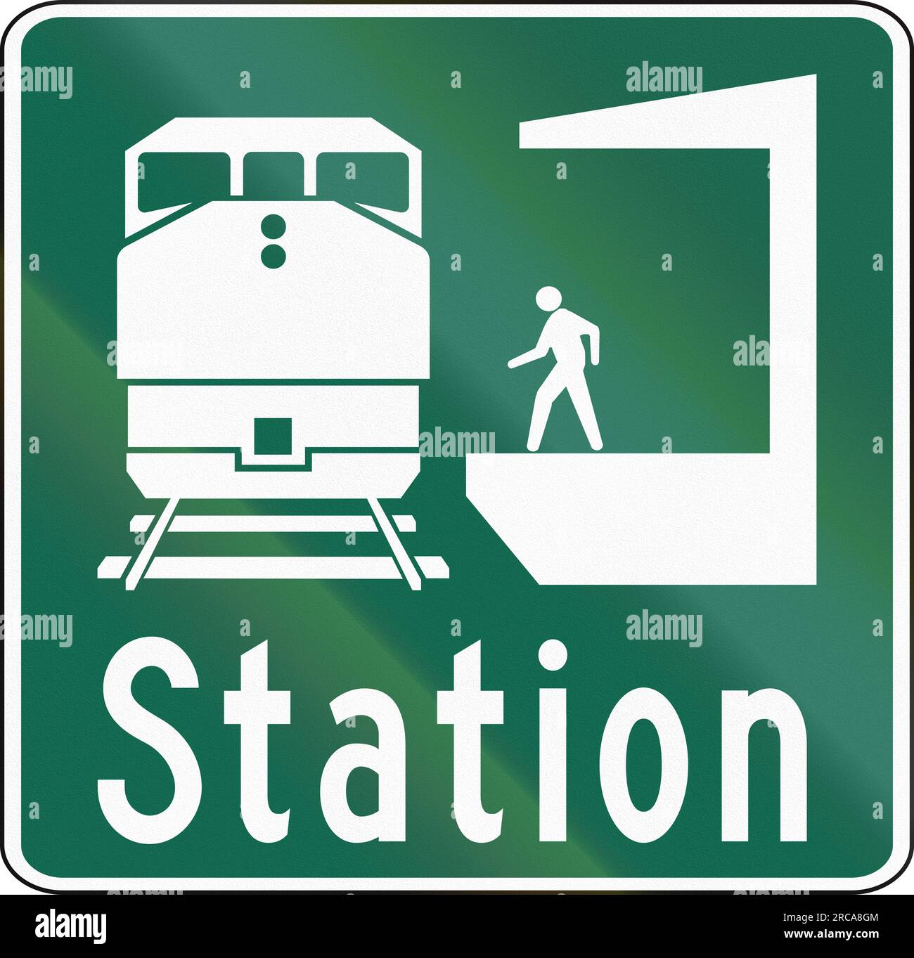 Guide road sign in Canada. This sign is used in Ontario Stock Photo - Alamy