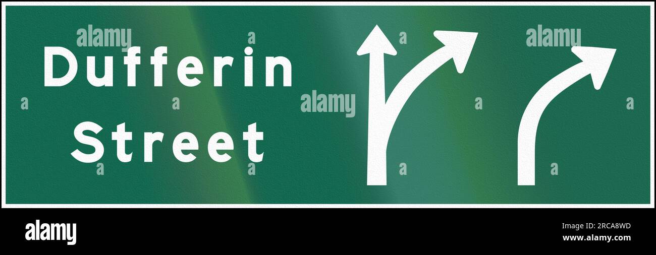 A Guide road sign in Ontario, Canada Stock Photo - Alamy