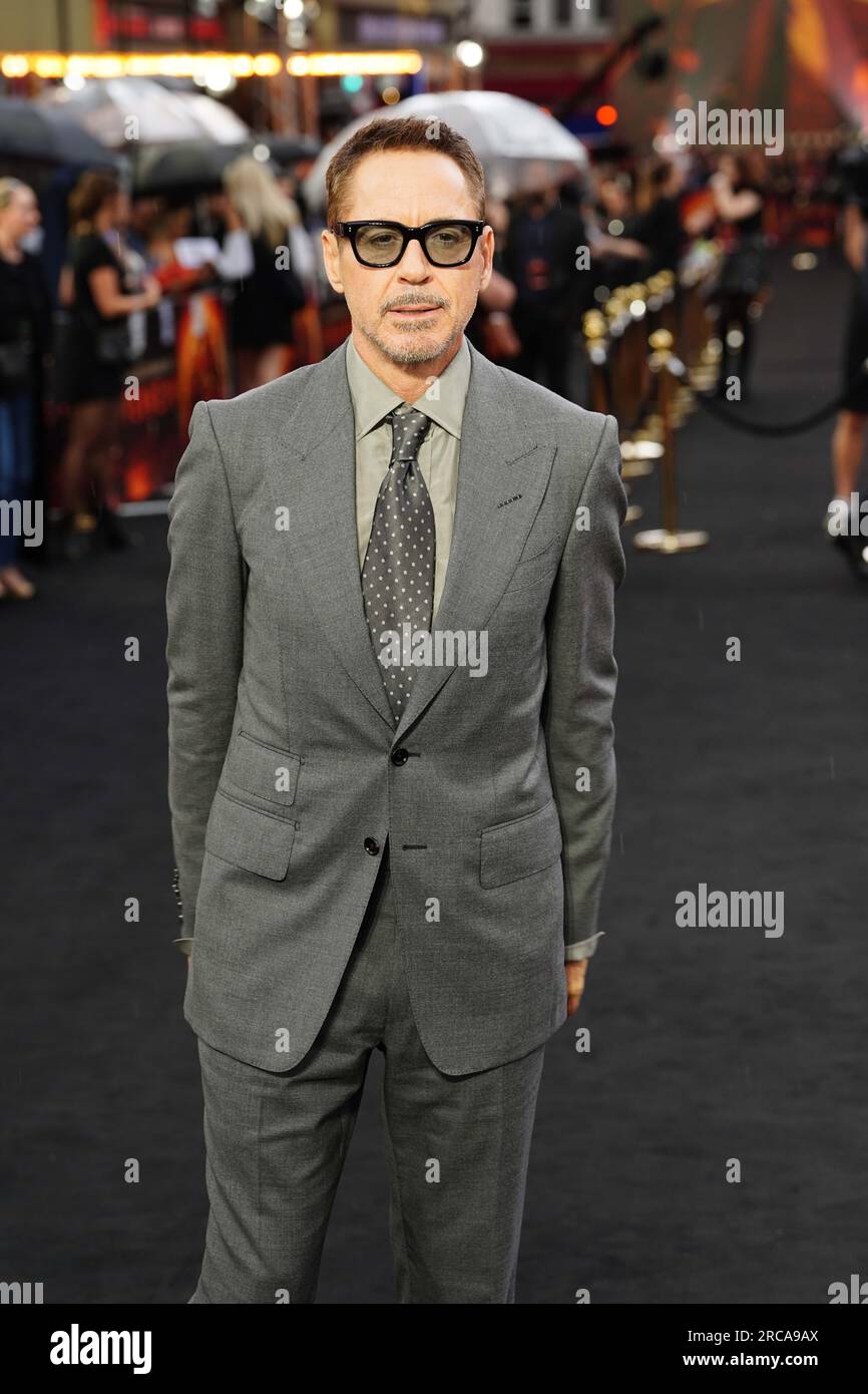 Robert Downey Jr arrives for the UK premiere of Oppenheimer, at the ...