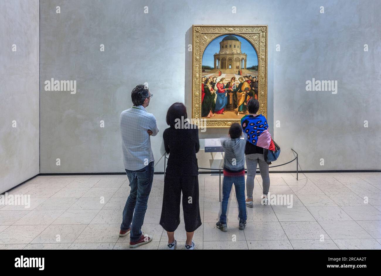 Raffaello Sanzio, Marriage of the Virgin, Pinacoteca di Brera, Milan ...
