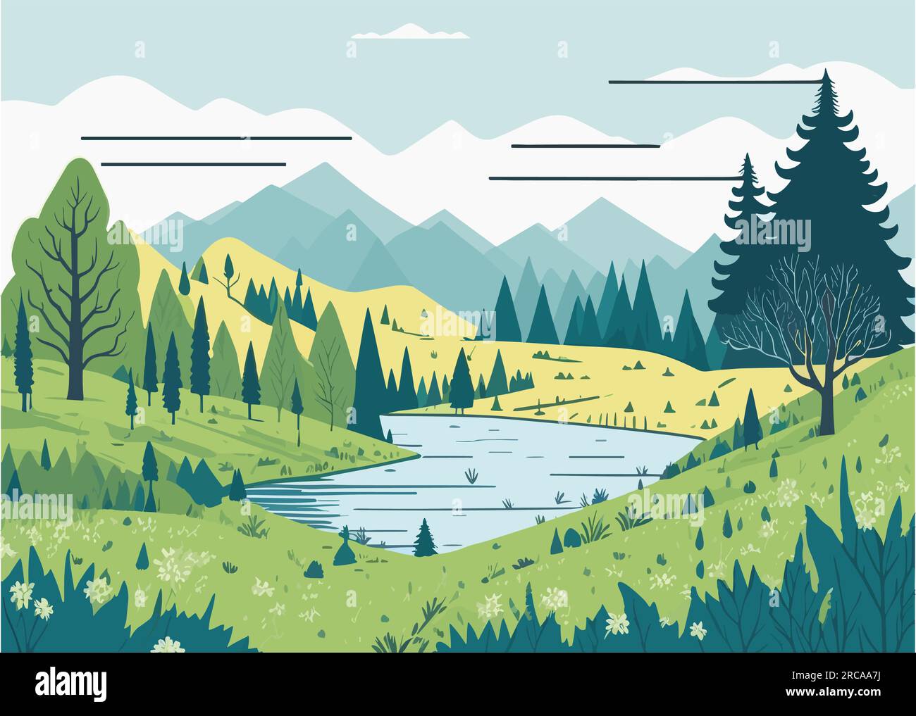 Calm waters Stock Vector Images - Alamy