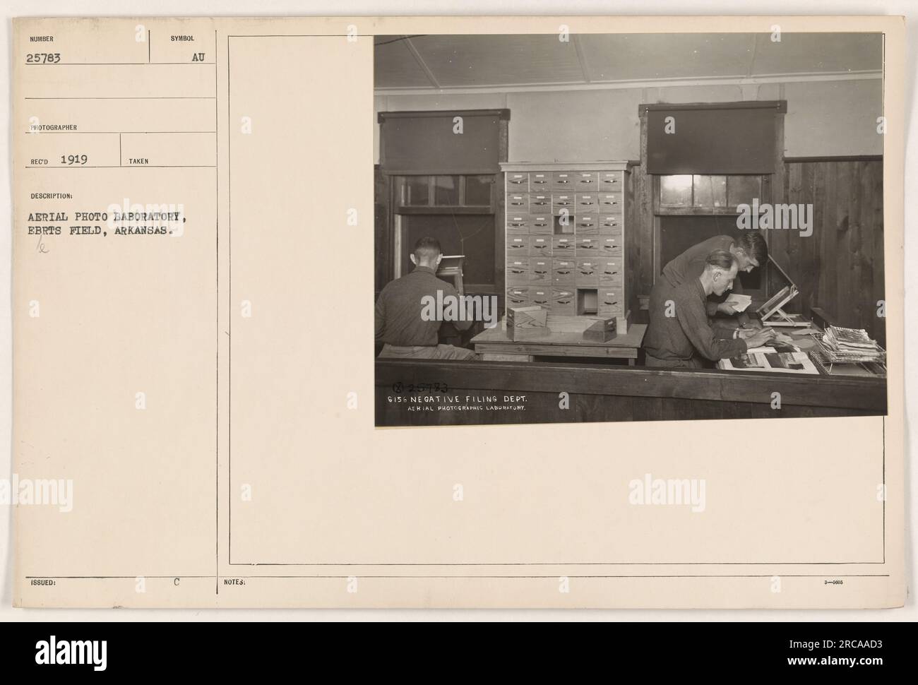 Aerial view of the Aerial Photograph Laboratory at Eberts Field ...