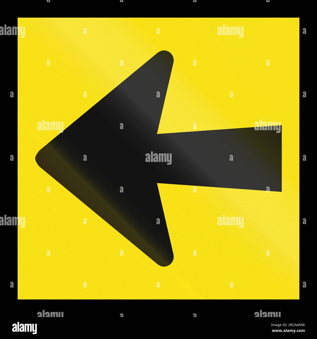 Australian arrow alignment pointing to the left Stock Photo - Alamy