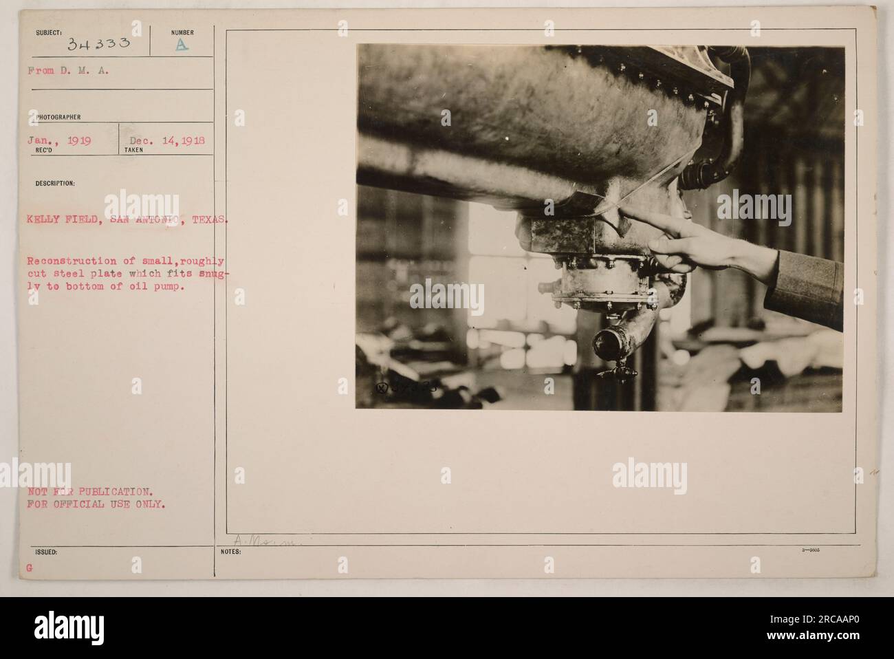 Aerial view of soldiers at Kelly Field in San Antonio, Texas during ...