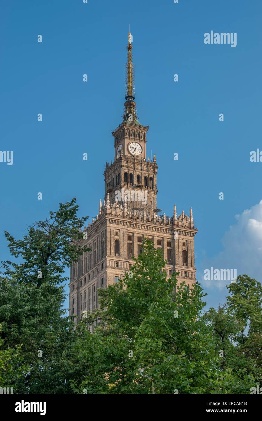 warsaw, poland. 19 june 2023: A renowned symbol in Warsaw, Poland's ...