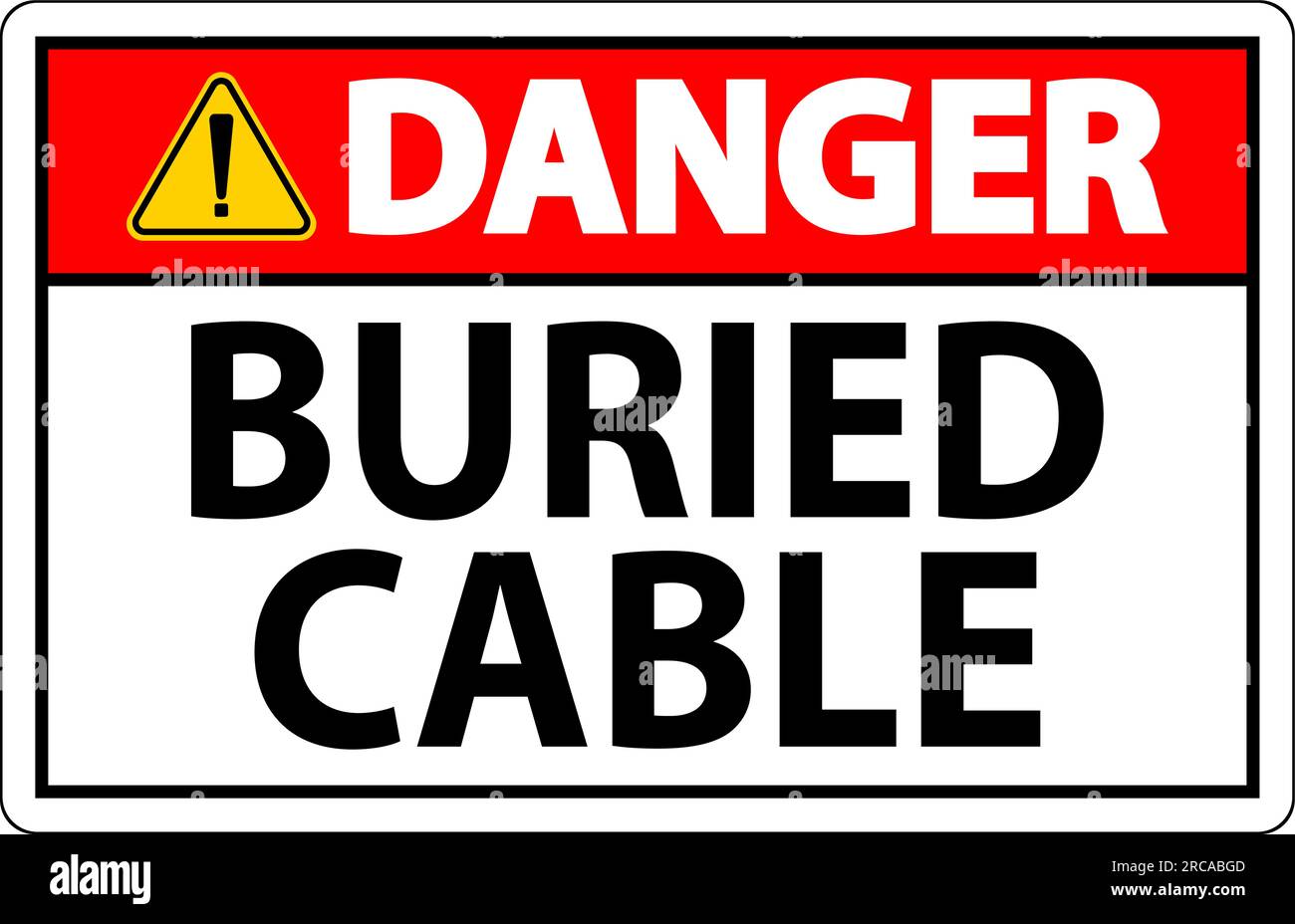 Danger cables Stock Vector Images - Alamy