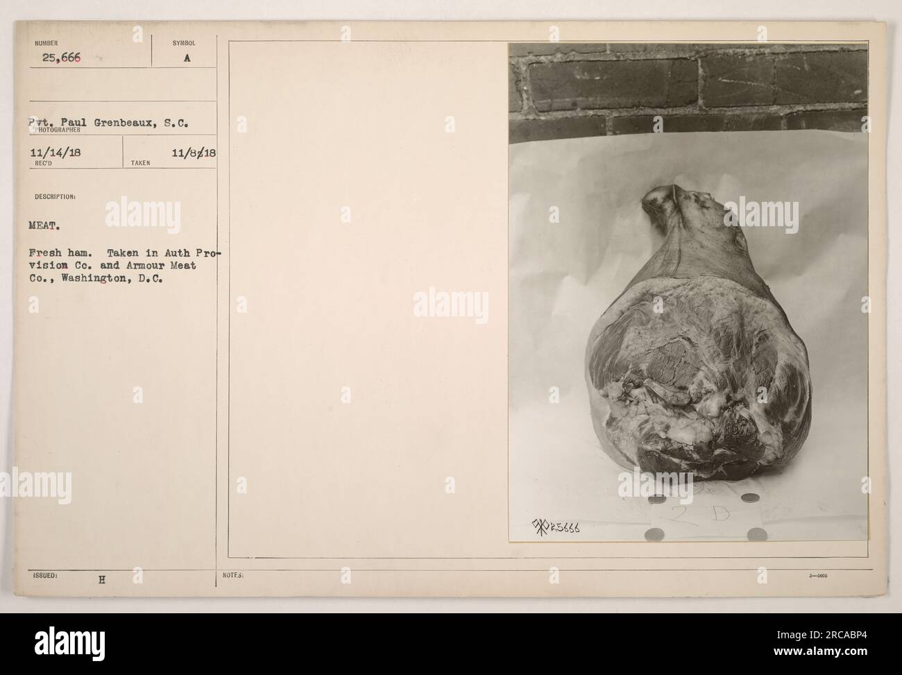 Soldiers at the Auth Provision Co. and Armour Meat Co. in Washington, D ...